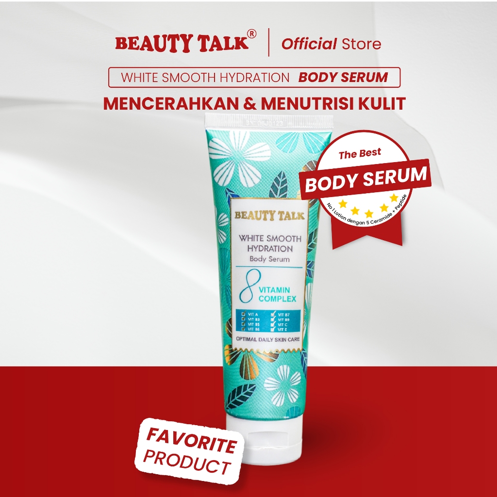 BEAUTY TALK Body Serum White Smooth Hydration (8 Vitamin Complex ...